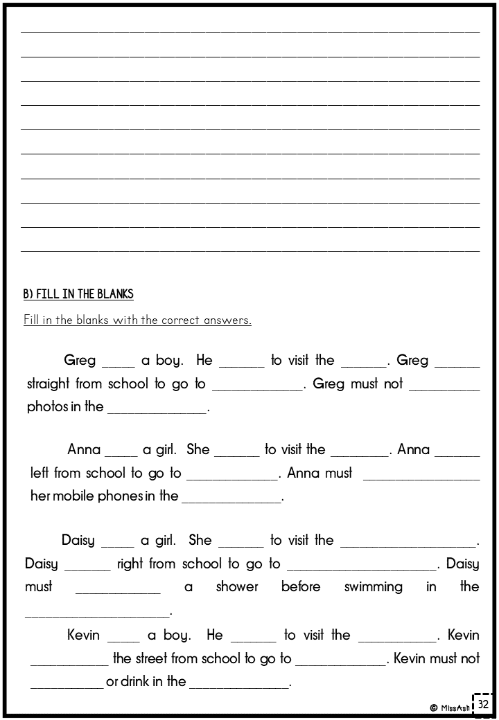 ASH THE TEACHER: Year 3 Step by Step Writing Module Part 1