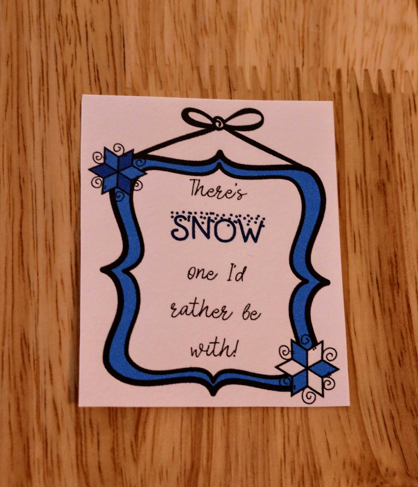 RuthAnne Strong: January Love Notes Snow