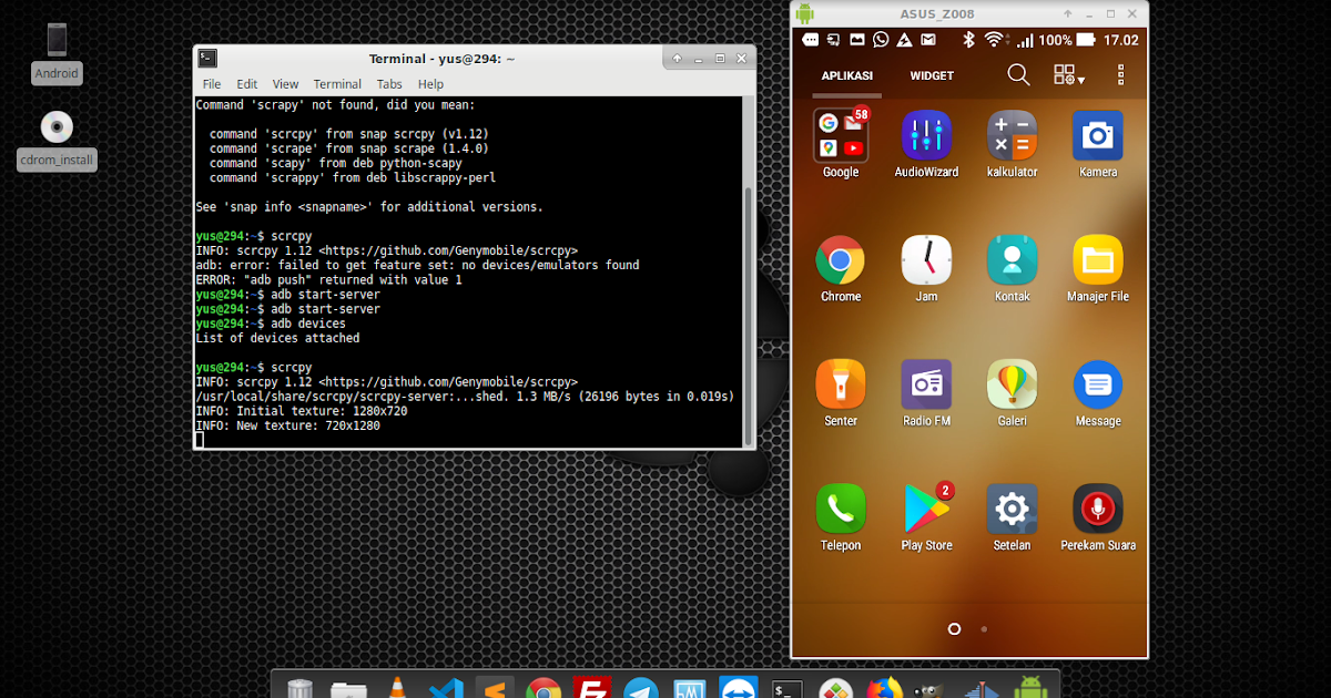 Cara Mirroring Screen Android Pada Linux Desktop Menggunakan Scrcpy - Catatan Shand