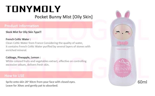 TONY MOLY Pocket Bunny Face Mist | rafhanah