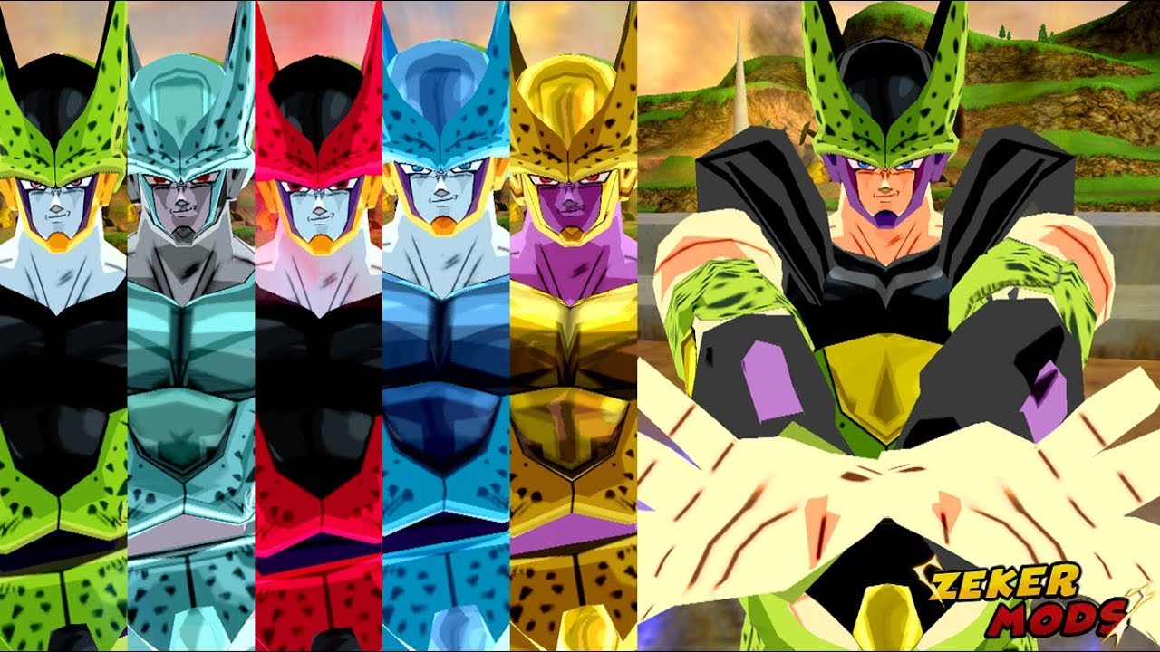 Zeker - Dragon Ball Z Budokai Tenkaichi 3 Mods: Cell Transformations