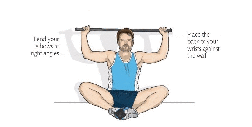 WALL SIT PRESS EXERCISE