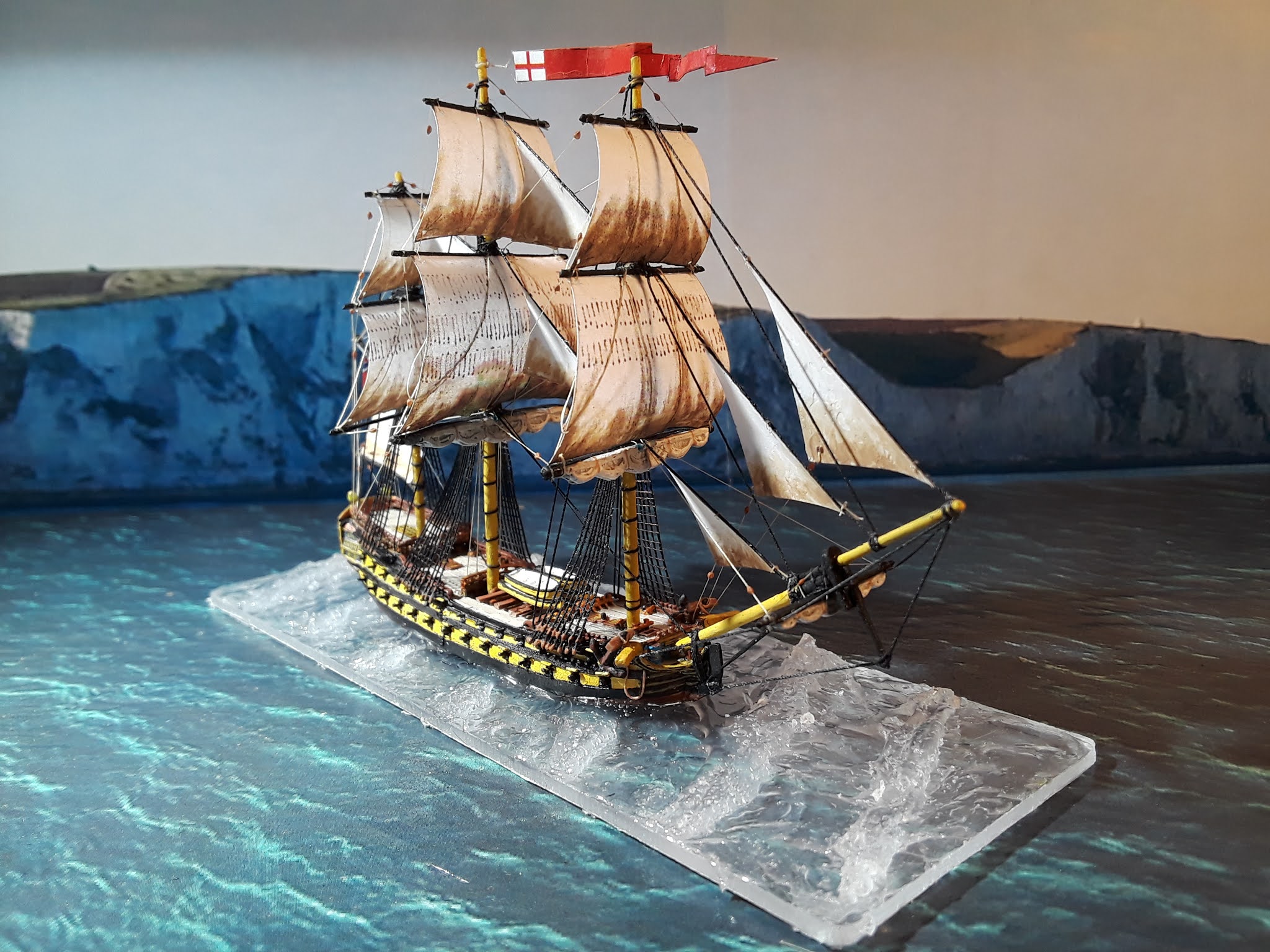 A Miniatures Hobby Room: 3D 1/700 Scale HMS Captain 1787