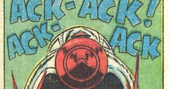 Airplane ack-ack comic book sound effect