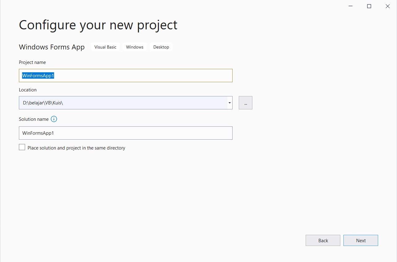 Visual Basic 2: Form dan Objek Kontrol