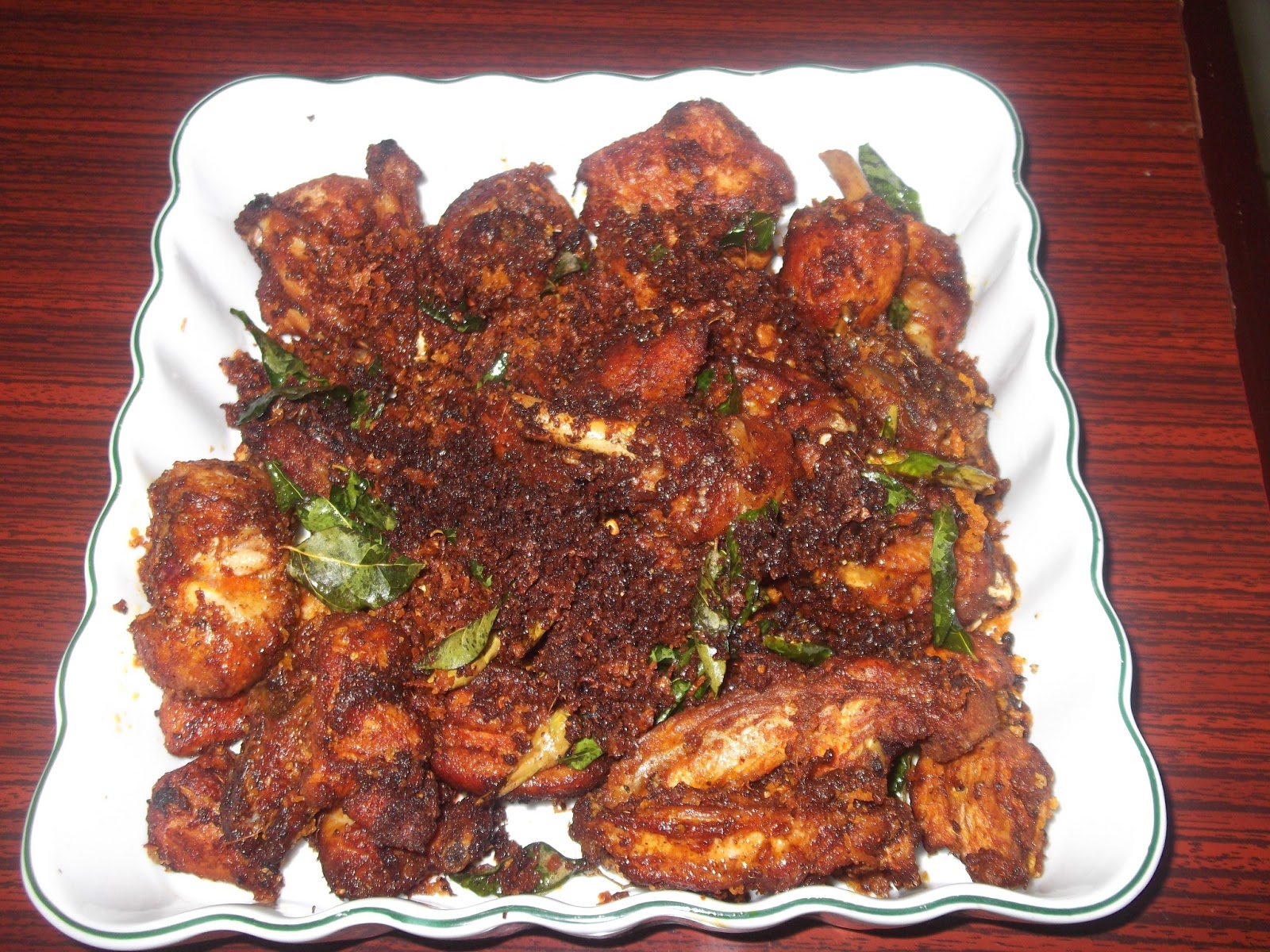 Shaain's Cooknotes: Payyoli Kozhi Porichath