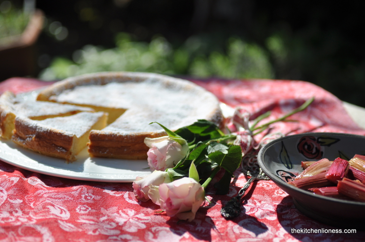 The Kitchen Lioness: Old Viennese Topfen Cake & Oven-Baked Rhubarb l ...