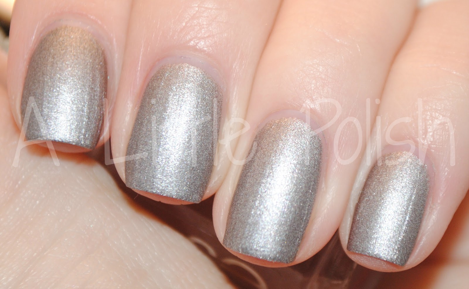 A Little Polish: Avon Suede Nail Enamel - Platinum Beauty
