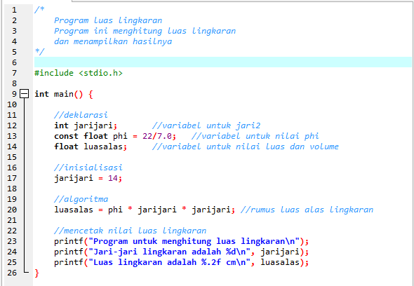 Sintaks Dasar Dalam Bahasa C ~ All about programming