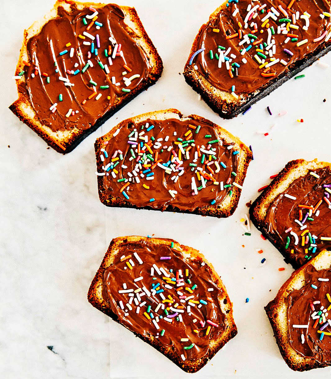 I love the idea of a cake toast with yummy things on top. It will be ...
