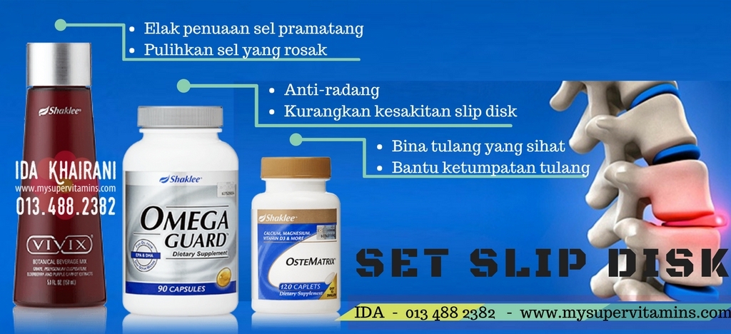 Penawar Slip Disk - Pengedar Shaklee Setia Alam - Mysupervitamins.com