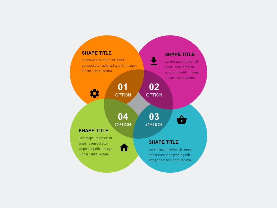 Circle Circulation Stack Overlay PowerPoint Templates - PowerPoint Free