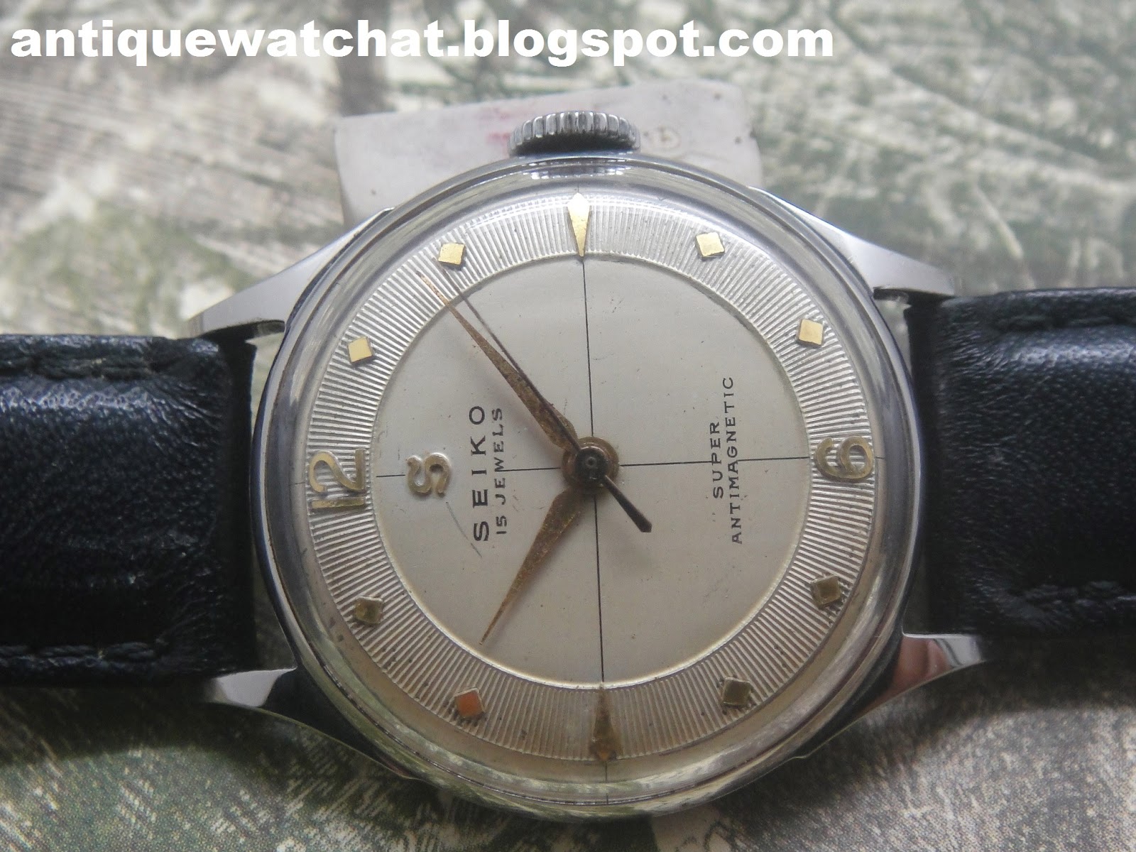Antique Watch Bar: SEIKO SUPER ANTIMAGNETIC 15 JEWELS 06 (SOLD)