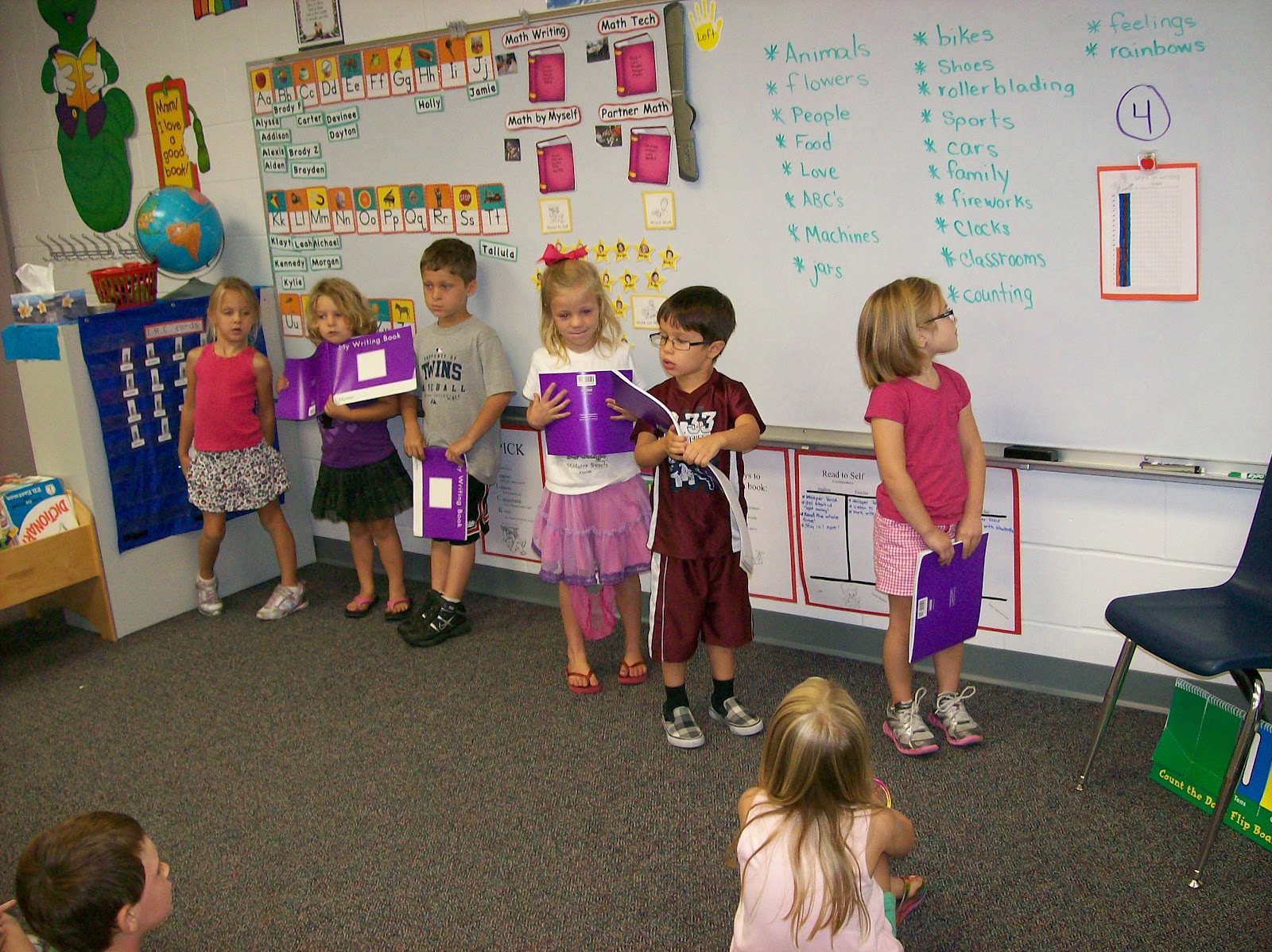 Mrs. Hendershot's Kindergarten: Sharing Work on Writing!