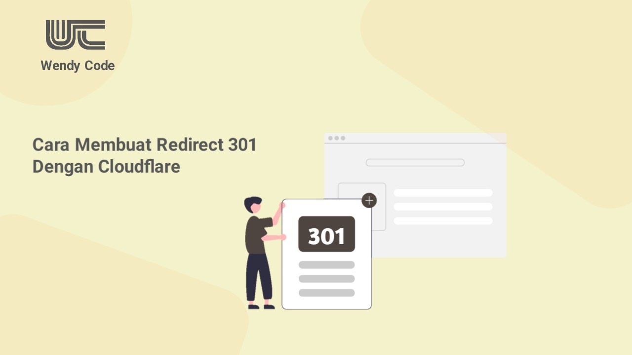 cara membuat redirect 301 dengan cloudflare - Wendy Code