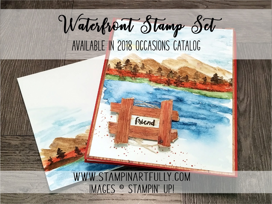 Stampin Artfully: Landscape "Painting" with the New Waterfront Stamp Set