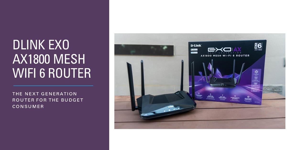 D-Link EXO AX1800 Mesh WiFi 6 Router: The Next Generation Router for ...