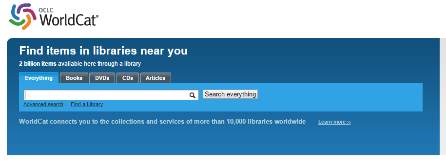 Digging Into Roots Together: WorldCat