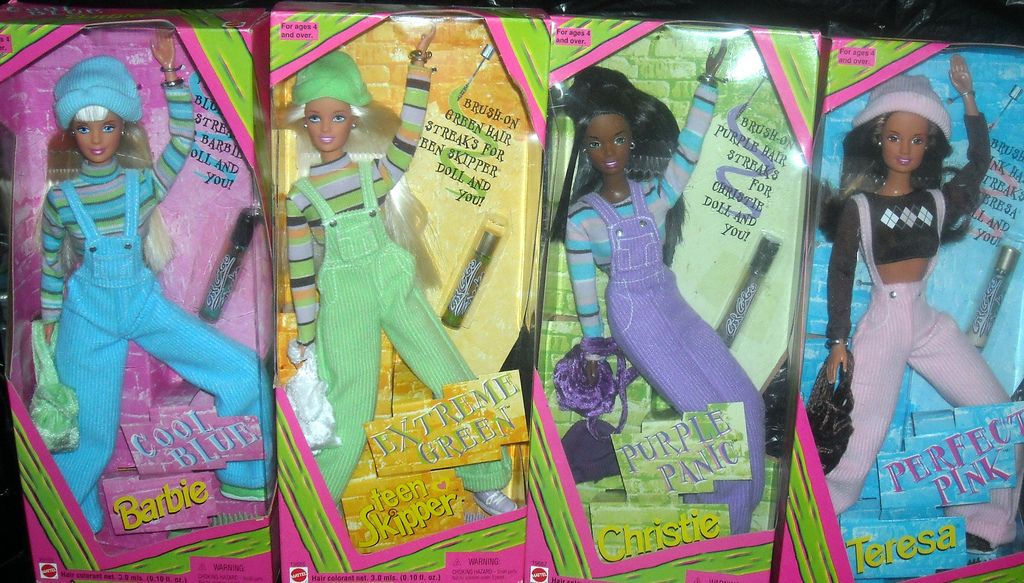 .: Barbie Cool Blue, Barbie Cool Colors, Mattel, 1997 [Comercial ...