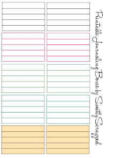 Sweetly Scrapped: {Free♥} Journaling Boxes