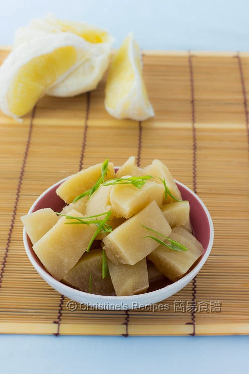 燜柚子皮【傳統矜貴小吃】Braised Pomelo Pith | 簡易食譜 - 基絲汀: 中西各式家常菜譜