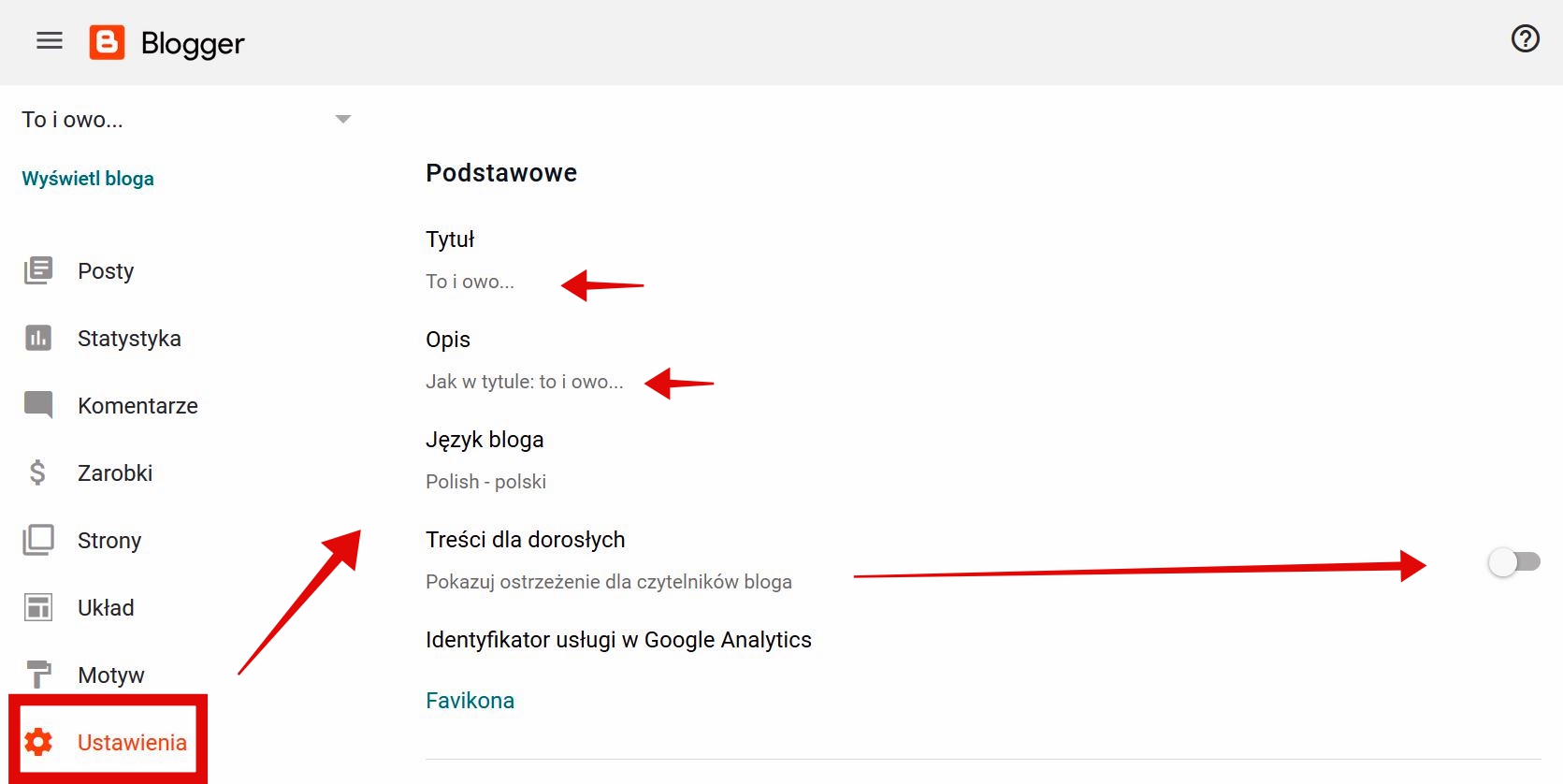 Blogger krok po kroku: Blogger (nowy interfejs) - ustawienia ...