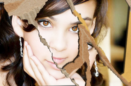 Learn How to Design: Create realistic torn photo effect in photoshop