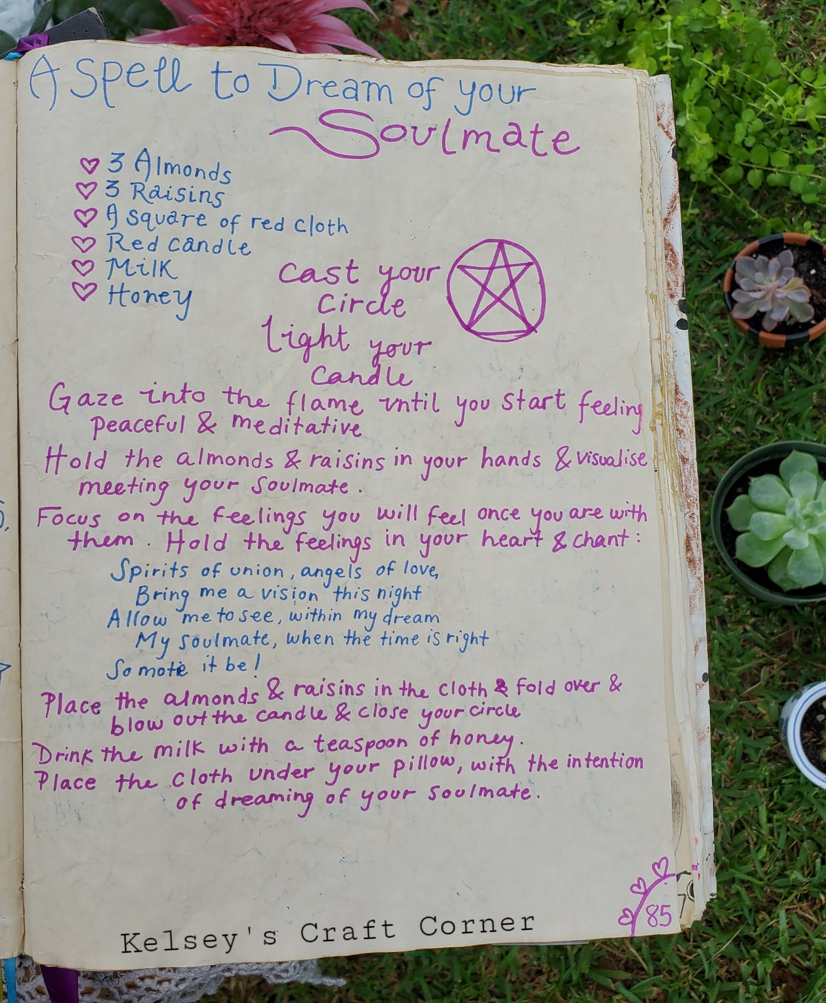 Kelsey's Craft Corner: Updated photos of spell book pages from my ...