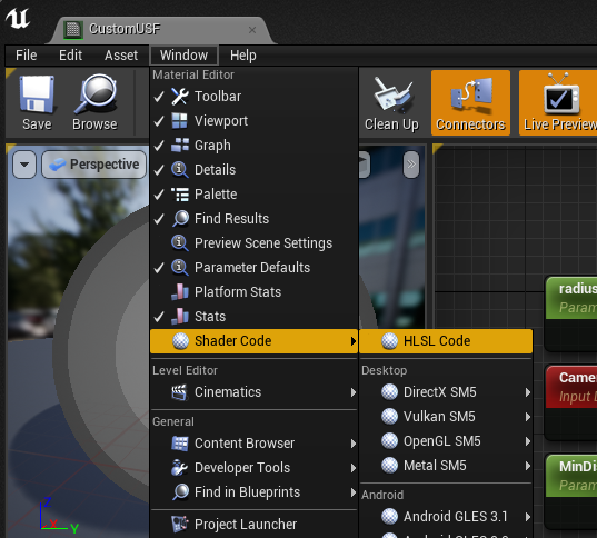 Working with HLSL in unreal