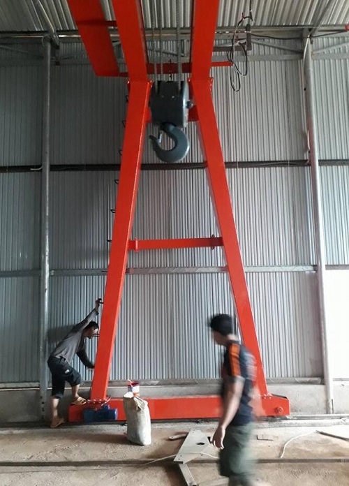 china nucleon crane group: Gantry Crane installation in Philippines