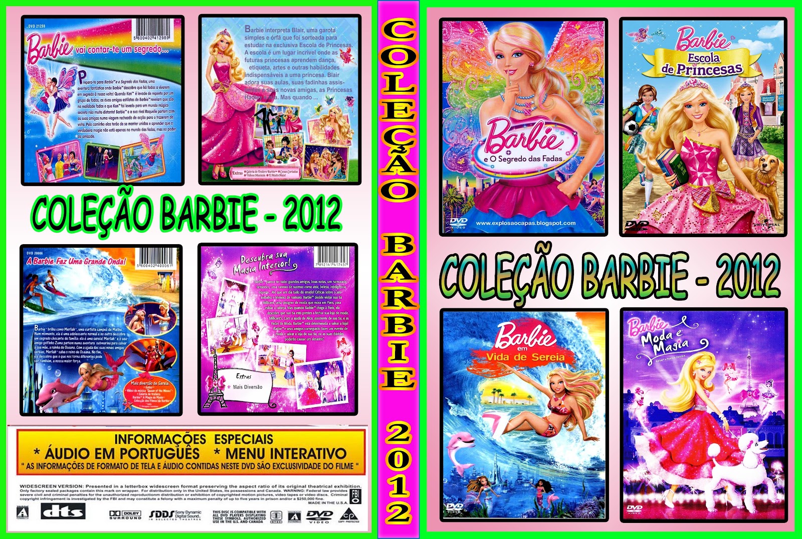 Capas Raissa: 4 em 1 Barbie