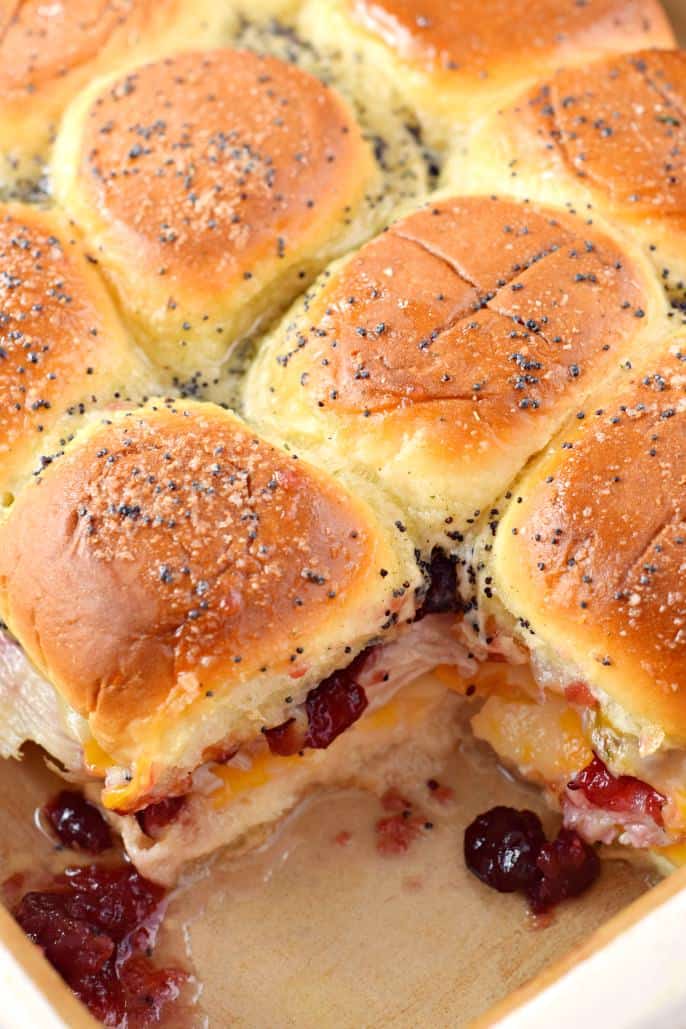 Turkey Cheddar Sliders Recipe - Girls Dishes