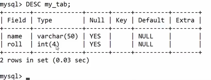 DESC Command ~ Computer Languages (clcoding)
