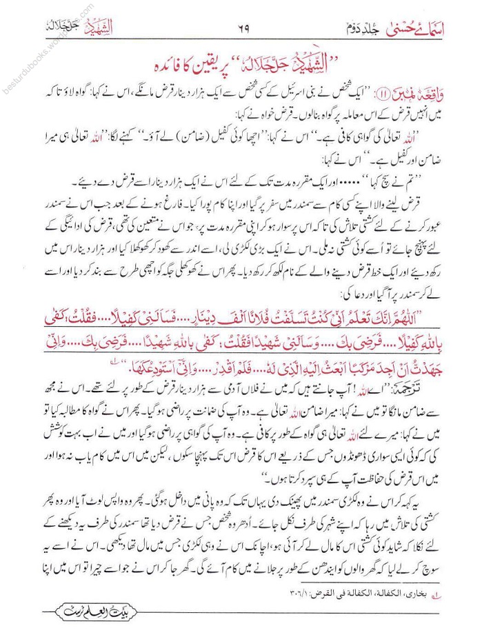 Al-Asmaa ul-Husna: Benefits of reciting Ya Shaheed (يا شّهيد)