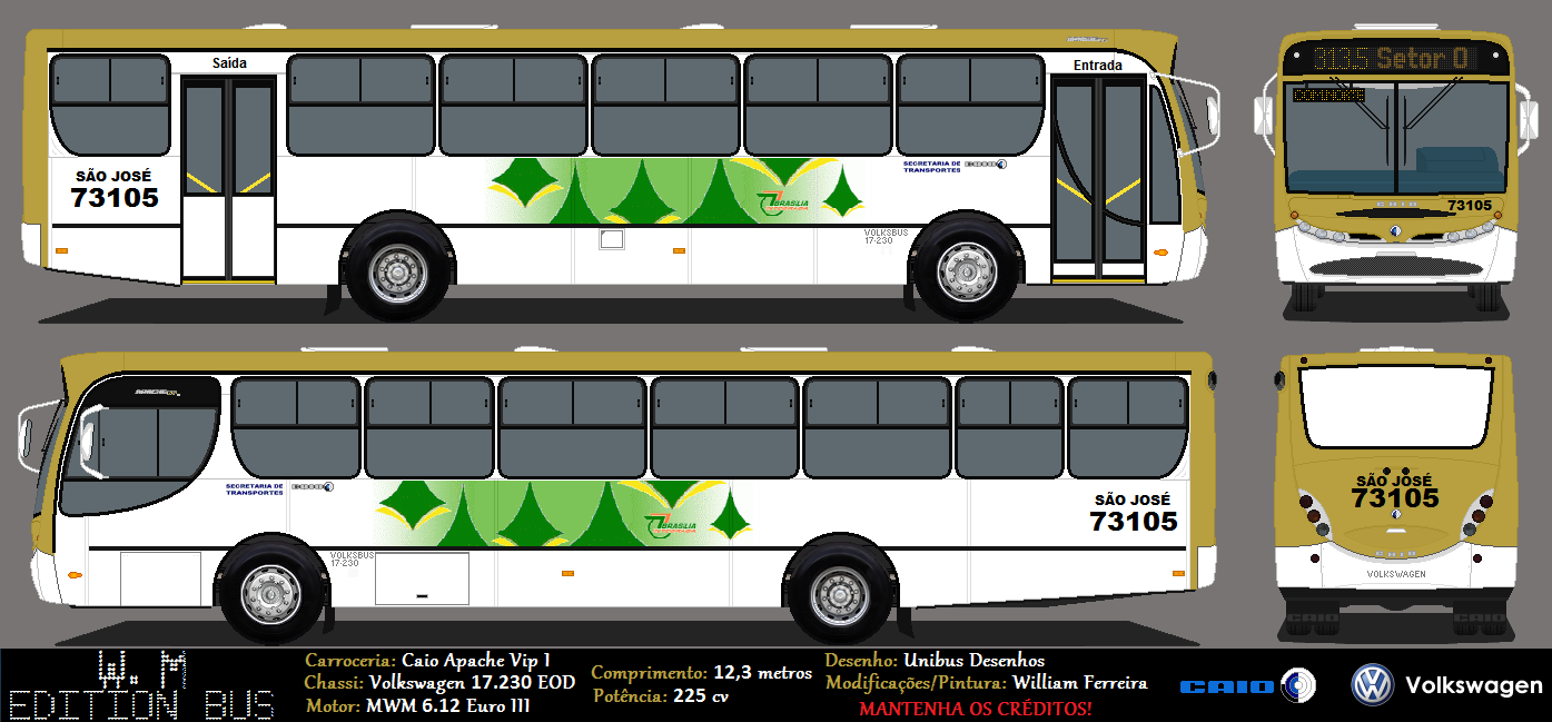 WM Edition Bus: CAIO Induscar Apache VIP I, Volkswagen 17-230 EOD ...