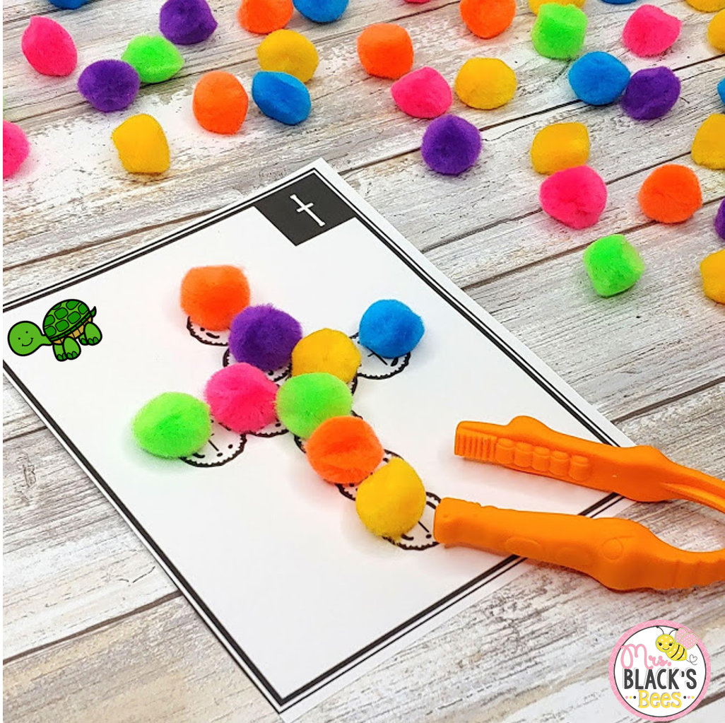 Pom Pom Centers for Preschool and Kindergarten Plus a FREEBIE | Mrs ...