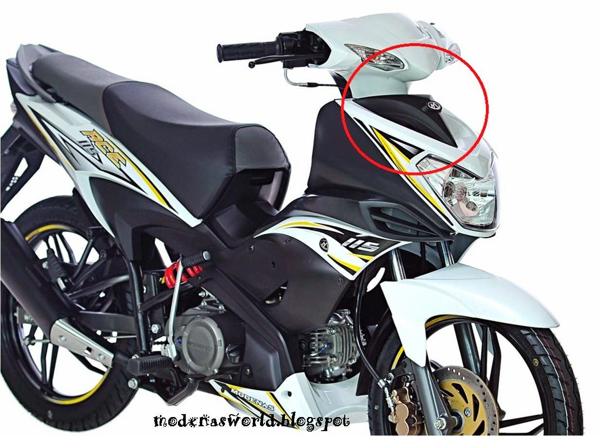 Modifikasi MODENAS ACE 115 - Bahagian 1: Dada hadapan. - MODENASWORLD