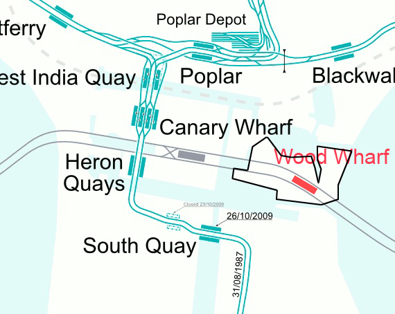 Mindroutes: Jubilee Line at Wood Wharf