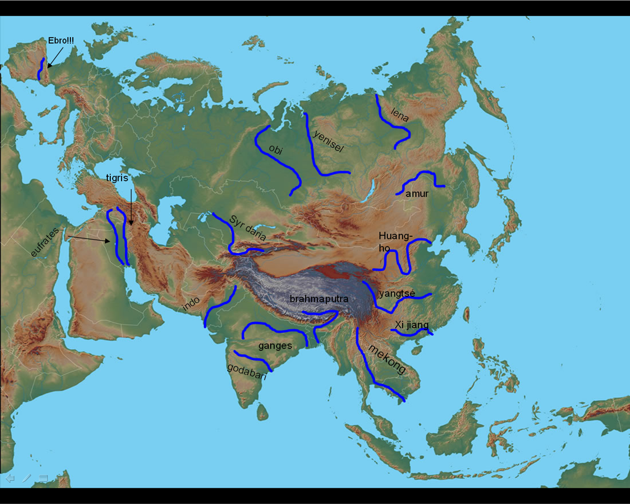 Relieve De Asia Mapa Interactivo Mapa De Rios Images | My XXX Hot Girl