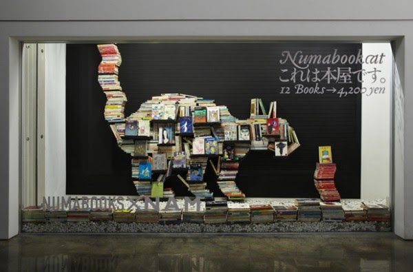 Catsparella: Innovative Cat Book Display Provides a Year's Worth of ...