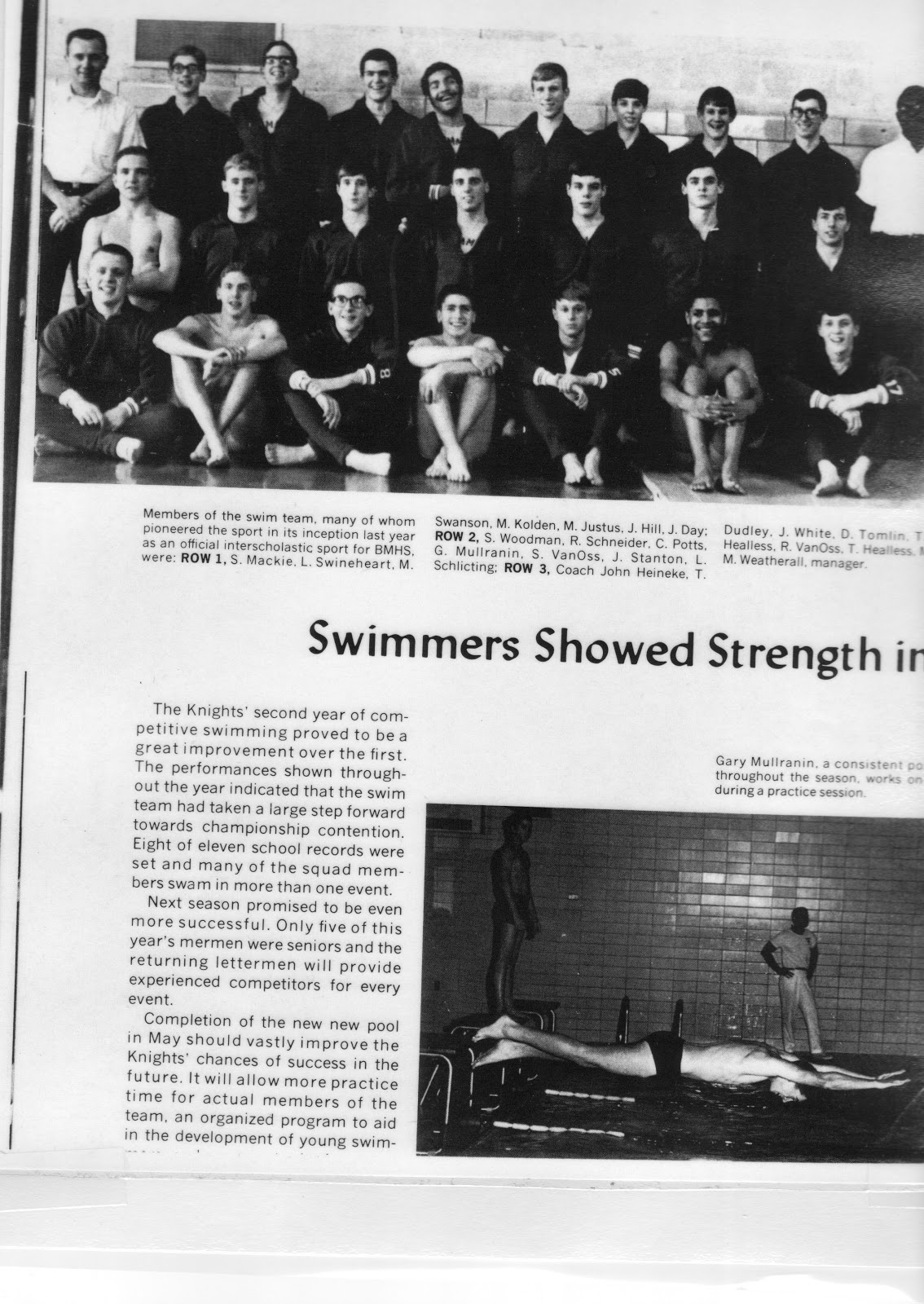 Beloit TIDE Swim/Dive: More Team Pics 1960's