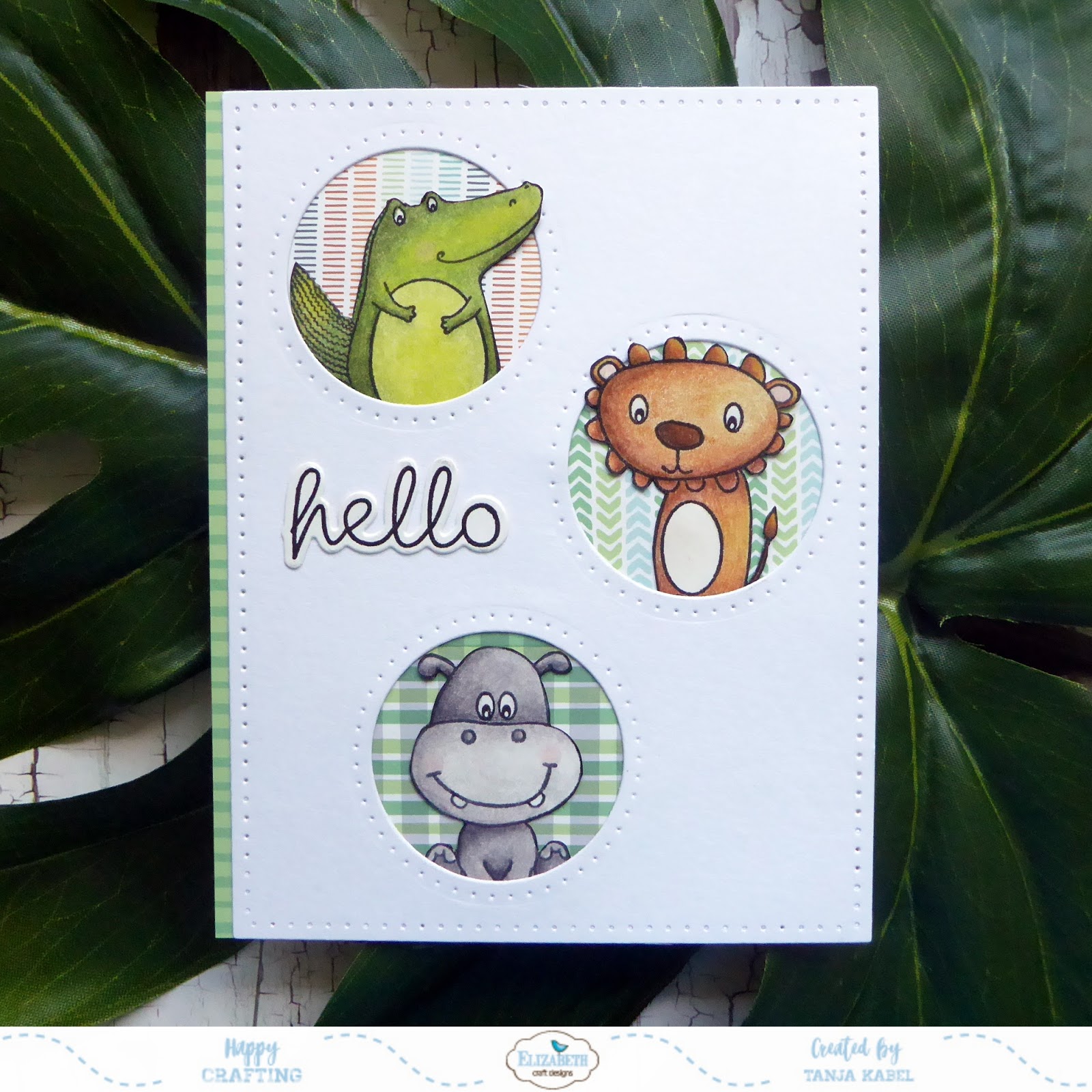 Little Art Cottage: Hello - Peek-a-Boo Card
