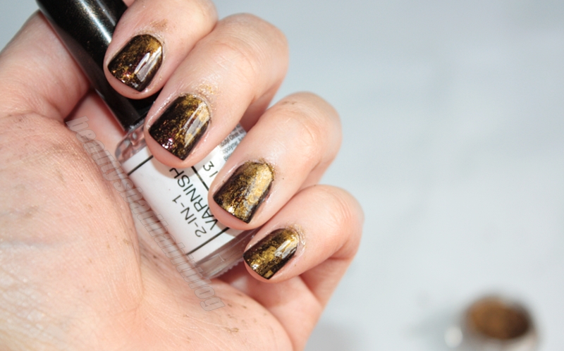 TUTORIAL - Grunge Glamour Pigment Spatter Nails | Beauty's Bad Habit