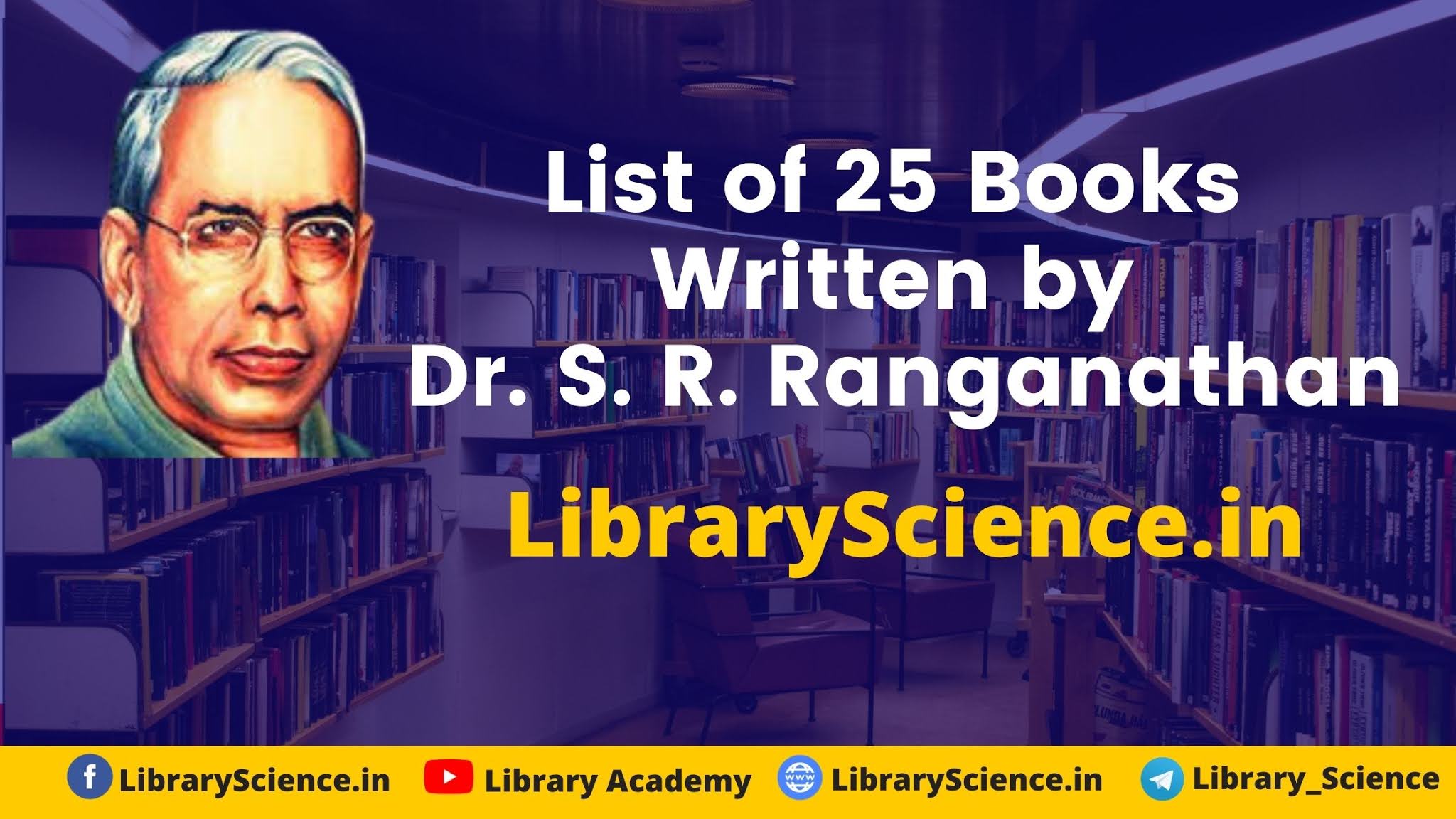 SR Ranganathan Books | List of Book by S. R.Ranganathan
