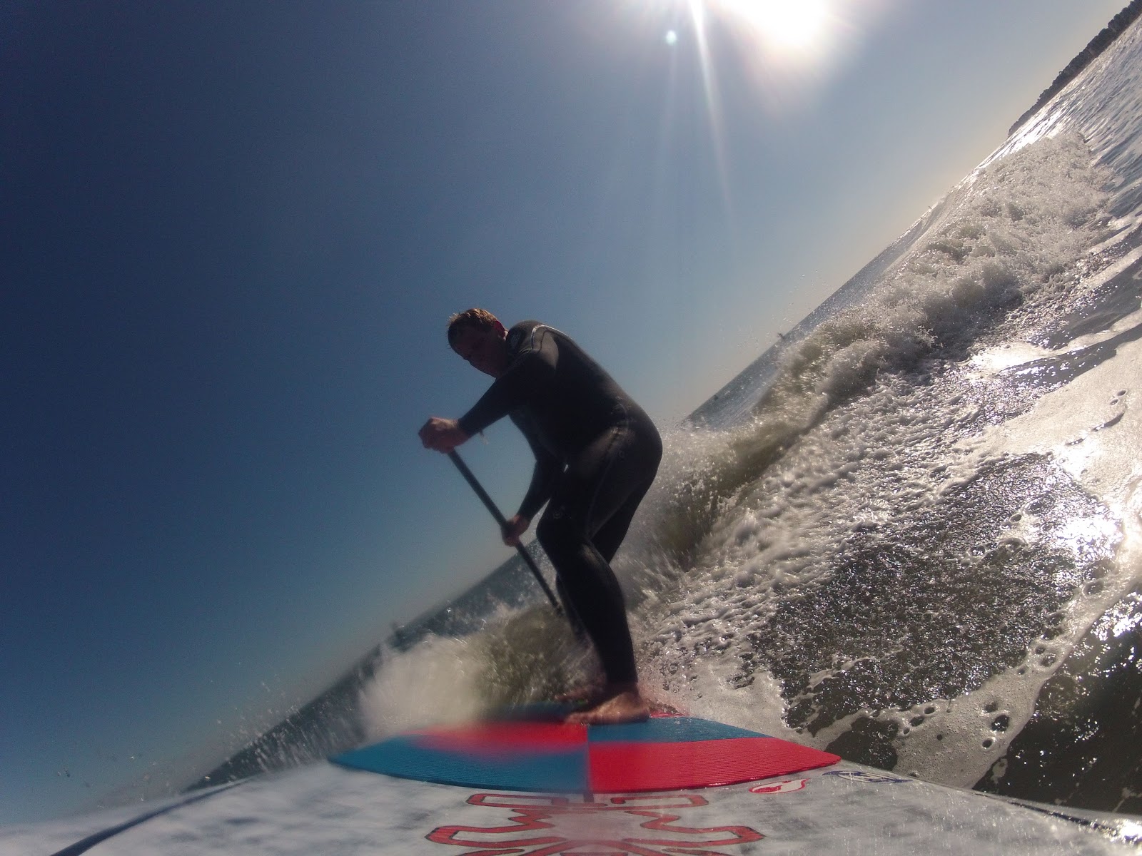 Atlantic Paddle Surfing: Small clean surf today