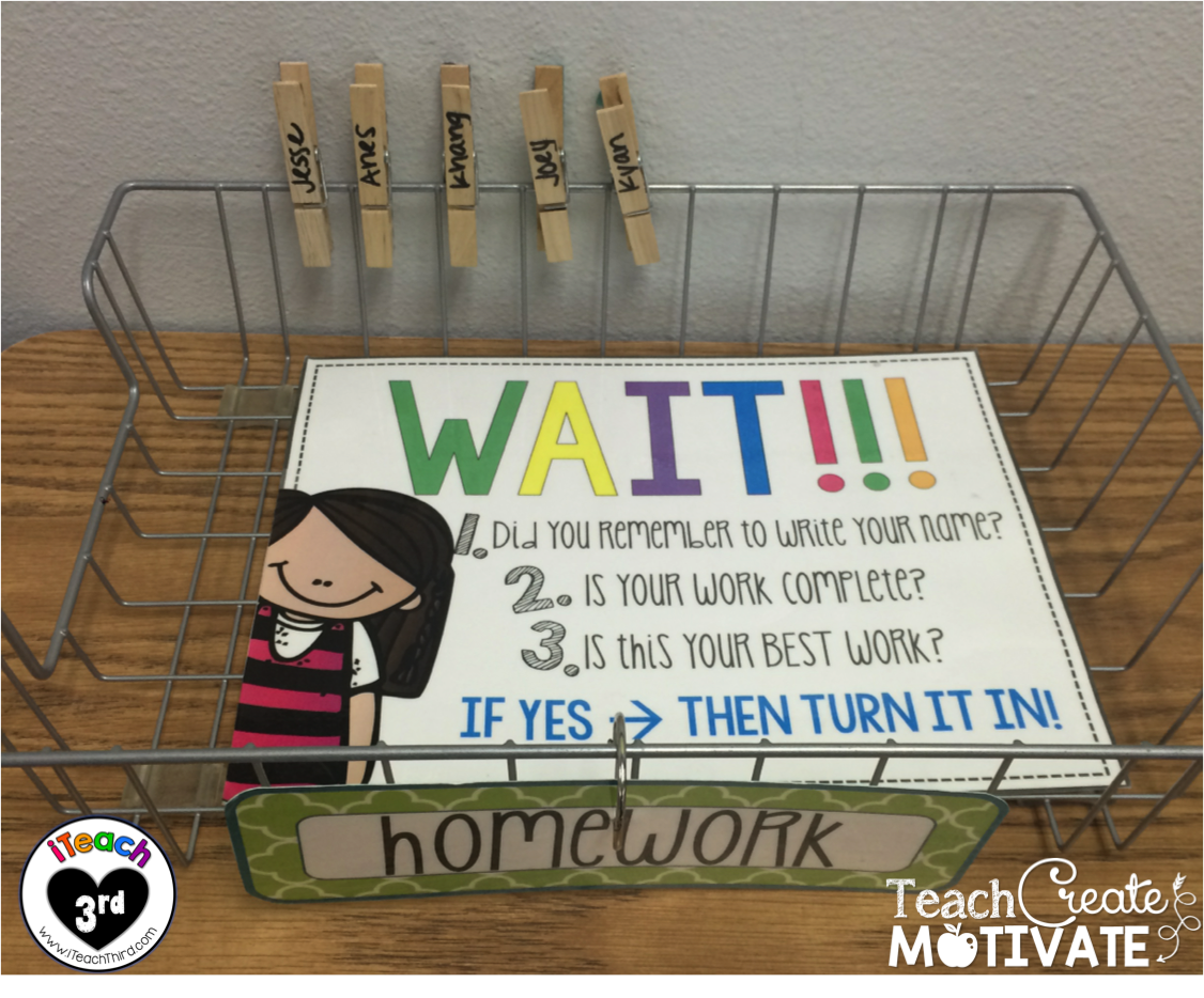 iTeach Third: Keeping Student Work Organized!