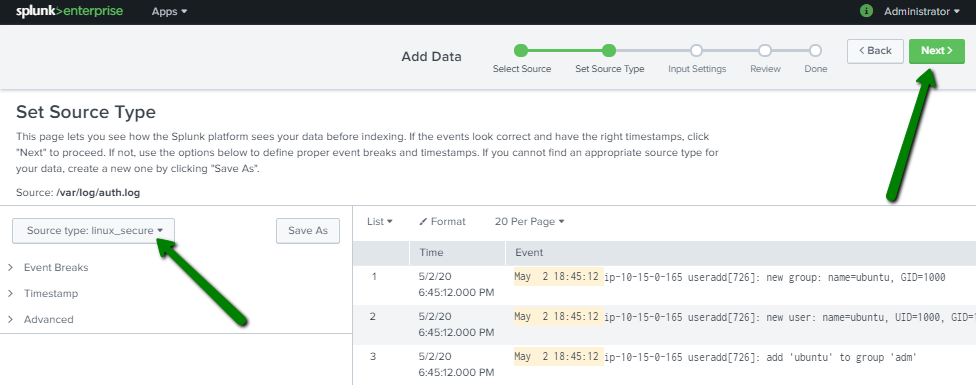 Data onboarding - Splunk