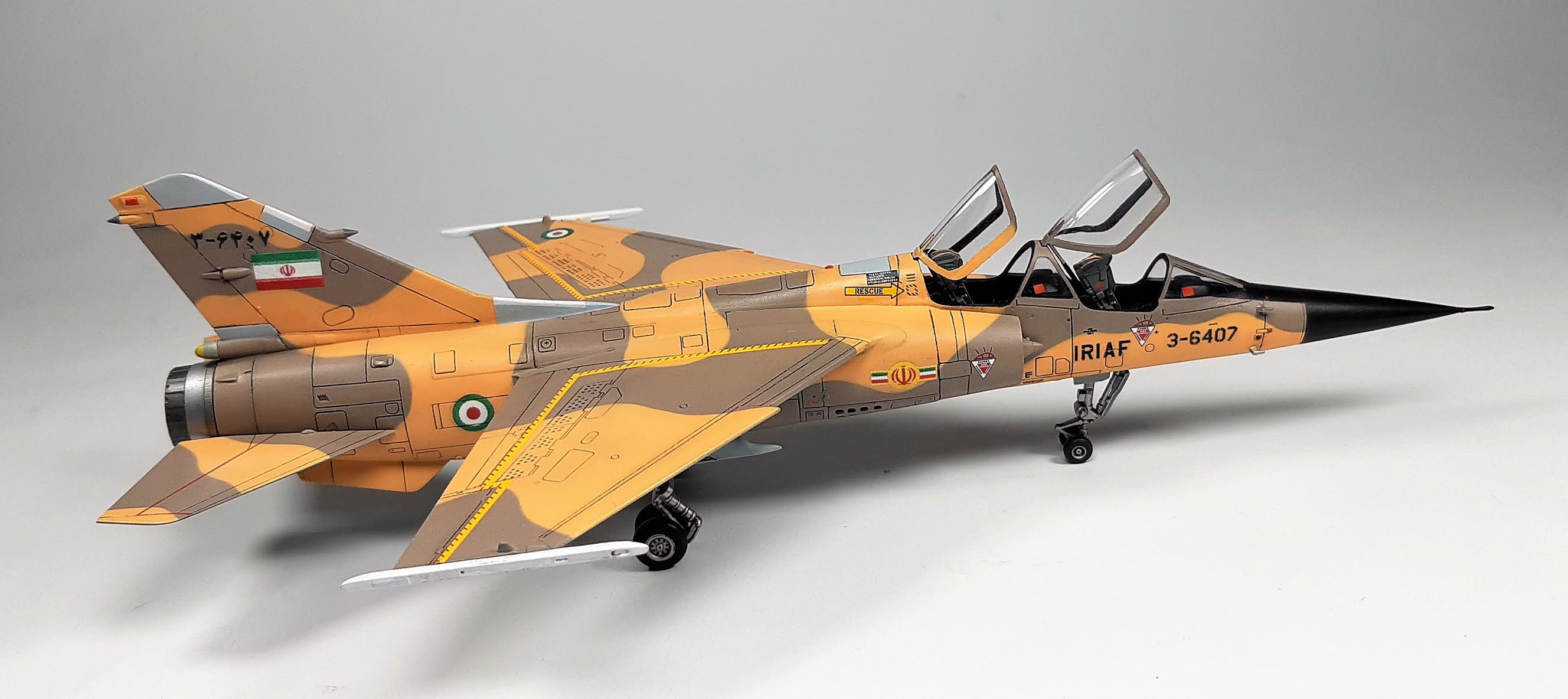 Mirage F.1BQ in 1/72, an Iranian model built by an Iranian model maker
