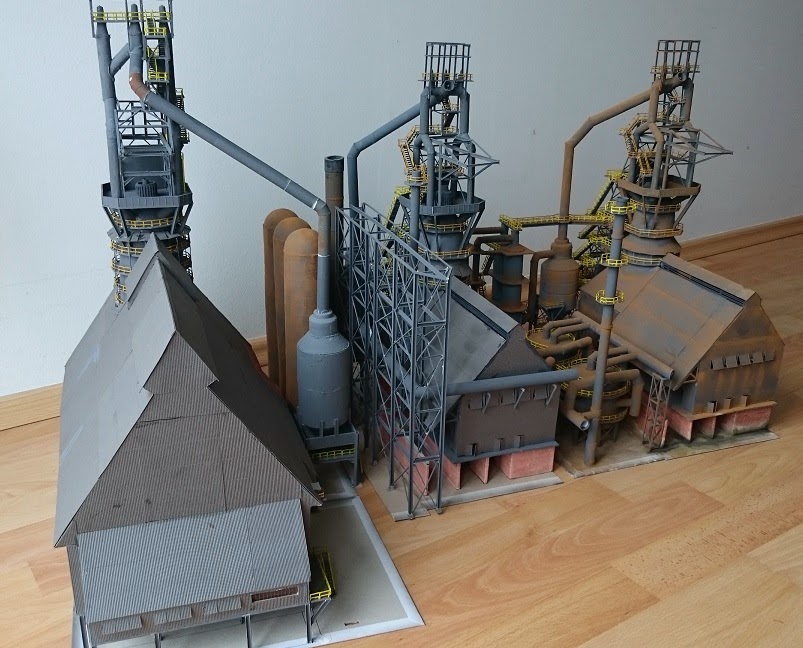 Custom N scale Steel mill | Model Train Forum