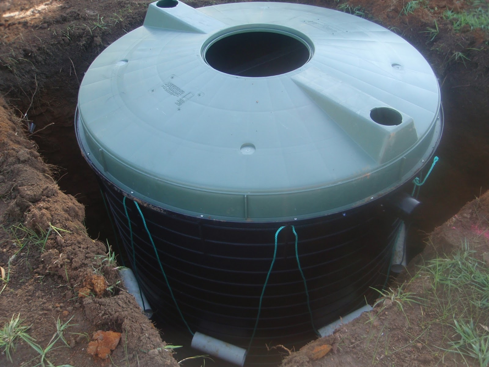 Building our house: Septic tank installed